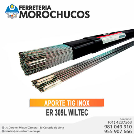 APORTE TIG INOX ER 309L WILTEC - FERRETERIA MOROCHUCOS
